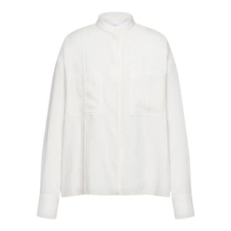 Dondup Regul&auml;res Hemd aus Viskose-Gabardine - - Blouses & Shirts - Damen - Wei&szlig; - S