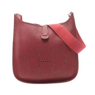 Herm&egrave;s Pre-owned Cuir sacs-ports-paule - Femme - Pre-owned - Rouge - Taille: ONE Size