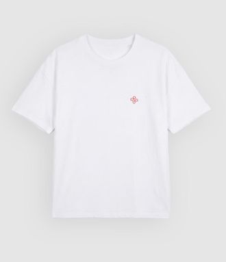 Lulli Tee-shirt Lulli Coton Mom Was Right Blanc