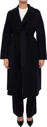 Max Mara Femme, Manteaux, Bleu, Taille: 40 FR Cappotto