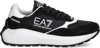 Emporio Armani baskets à détail de logo - Noir