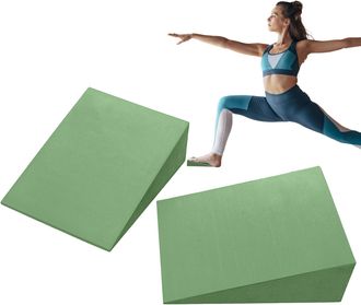 Generico Wedge aus Yoga-Schaumstoff - Schaumstoff-Neigungsplatte und Kniekeilblock | Waden-Fu&szlig;liege, Gleichgewichtstrainer, Knieunterst&uuml;tzung, In-Pad