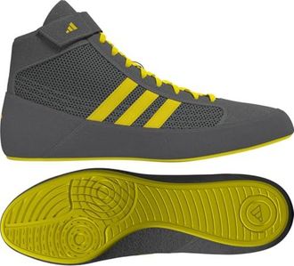 adidas Chaussures de lutte HVC pour homme, gris jaune, 51 1/3 EU