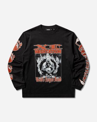 XLARGE Men s Meditation Longsleeve T-Shirt Black