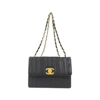 Chanel Pre-owned Grained Calfskin Shoulder Bag - - Pre-owned - Damen - Schwarzk - ONE SIZE