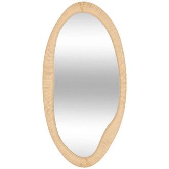 Atmosphera Atmosphera - Miroir corde organique Laia beige H114cm cr&eacute;ateur dint&eacute;rieur