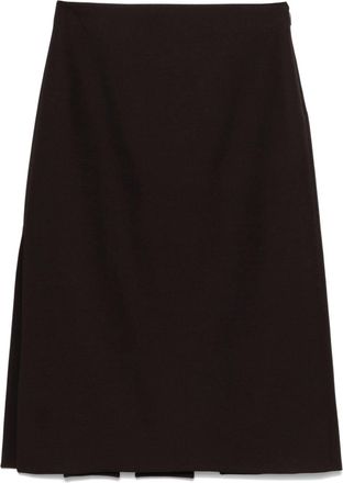 Fendi Midirock mit Schlitz - Braun