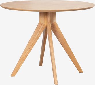 Sklum Runder Esstisch aus Holz (Ø100 cm) Sekiz Braun Natur