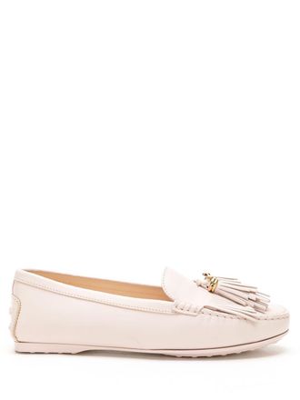 Tod's mocassins en cuir &agrave; glands - Tons neutres