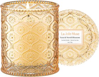 La Jolíe Muse LA JOLIE MUSE Yuzu & Neroli Blossom Duftkerzen, Yuzu-Duftkerzen für zuhause, natürliche Sojawachs-Kerze, Kerzen Geschenke für Frauen, ca. 170 g (6 oz)
