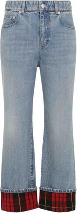 Alexander McQueen Jean Droit - Clair D&eacute;lav&eacute;