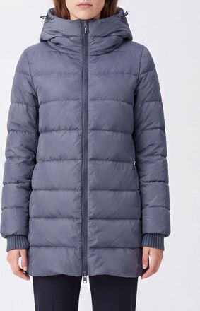 Herno Kurze A-Shape Daunenjacke aus wasserabweisendem Nylon mit Kapuze