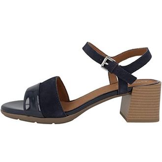 Geox D New Marykarmen Sandales, Bleu Marine, 41 EU