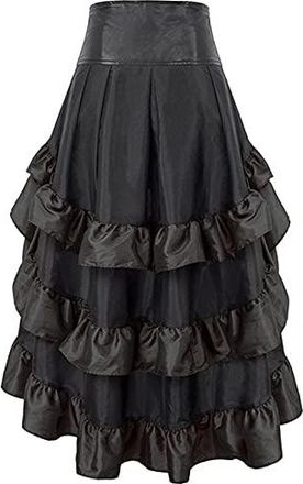 Generic Jupe Longue Tie and Dye Plissée Genoux a Ecoliere Grise Boutonnée Dentelle Chino Classique Molleton Jogging Volants Métallique Printemps Brodée Plisse