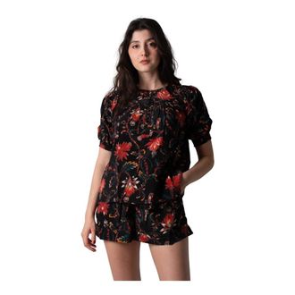Ulla Johnson Ulla Johnson Top Dina Silk Obsidian Pf230230 - - Blouses & Shirts - Damen - Mehrfarbig - XS