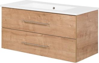 Fackelmann Waschtischunterschrank inkl. Keramikbecken b.perfekt / Soft-Close-System / Ma&szlig;e (b x h x t): ca. 103 x 51 x 48 cm