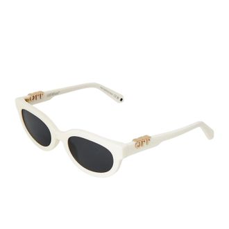 Off-white Off White - Sparks Quadratisch-Sonnenbrille f&uuml;r Damen (Wei&szlig;/Dunkelgrau)