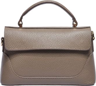 Luisa Vannini Beige Rindsledertasche