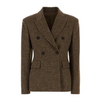 Brunello Cucinelli Anzug-Jacke - - Jackets - Damen - Braun - S