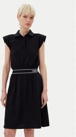 Karl Lagerfeld Kleid für den Alltag A2W13038 Schwarz Regular Fit