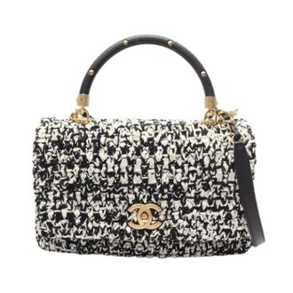 Chanel Pre-owned Matelasse Leder Stoff 2way Henkeltasche - - Pre-owned - Damen - Mehrfarbig - ONE SIZE