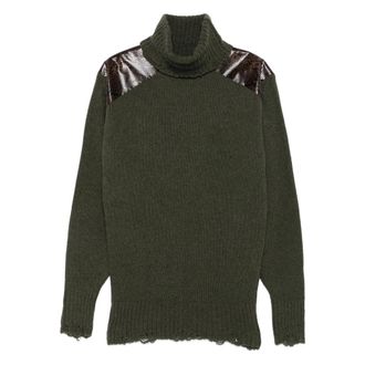 Stella McCartney Panelled Frayed-hem Sweater
