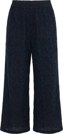 STUDIO UNTOLD Schlupfhose Hose Wide Legs Baumwoll-Spitze Elastikbund