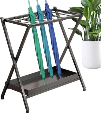 Generic Regenschirmst&auml;nder - Regenschirmst&auml;nder mit mehreren Positionen | Gro&szlig;er freistehender Organizer mit Haken f&uuml;r Eingangsbereich, Hotel, B&uuml;ro, Innenbere