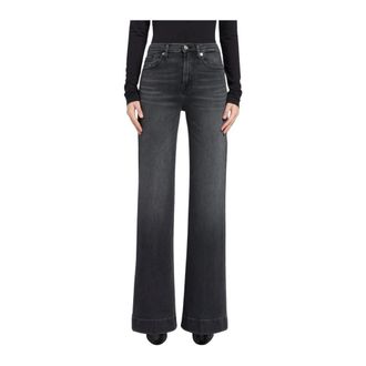 7 For All Mankind Modern Dojo Wide Leg Jeans - - Jeans - Damen - Grau - W24
