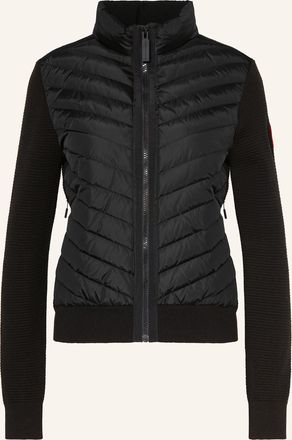 Canada Goose Strickjacke Hybridge Im Materialmix schwarz