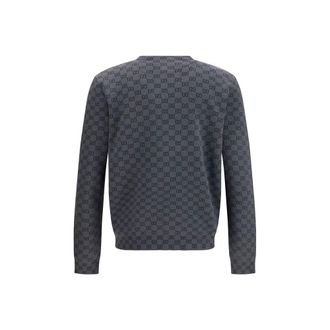 Gucci Mens Gray Wool Oves Aries Cardigan Clothing