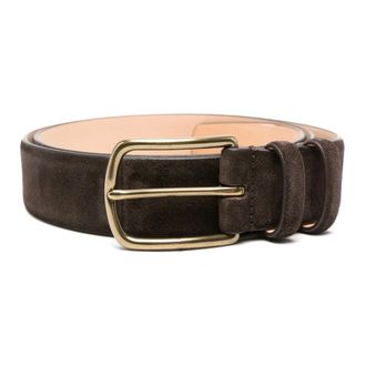 Officine Creative Homme, Accessoires, Brun, Taille: 100 CM Ceinture en daim avec motif &agrave; rayures OC