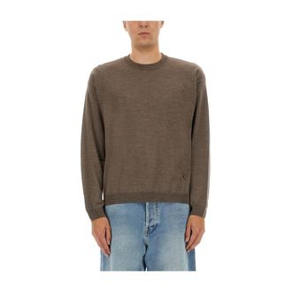 Moschino Rundhals-Pullover - - Knitwear - Herren - Grau - S