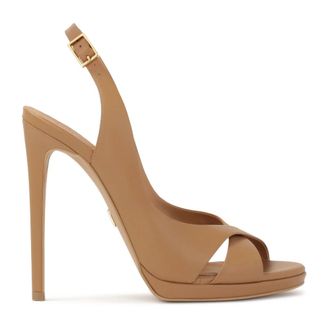 Kazar Ledersandalen mit Fersenriemen - - Shoes - Damen - Braun - 40 EU