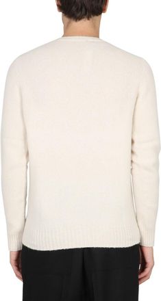Drumohr Wool Crew Neck Sweater - White