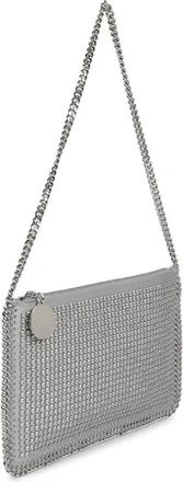 Stella McCartney Womens Shoulder Bag Falabella Silver Polyester