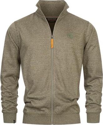 Indicode Hommes INYanic Cardigan | Veste Sweat à col Montant Army S