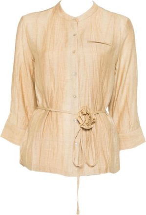 Yerse Yerse, Femme, Blouses et Chemises, Beige, Taille: 38 FR Chemise Luna 039