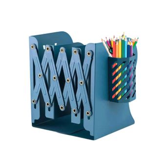 Generic Desktop-B&uuml;cher-Organizer, kleines Schreibtisch-B&uuml;cher| Teleskop-B&uuml;cher-Organizer | Schreibtisch-Organizer aus Metall mit Stifthalter, Schreibtisch-Org