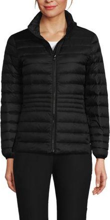 Lands End Daunenjacke WANDERWEIGHT Verstaubar Ultraleicht, Damen, Gr&ouml;&szlig;e:36-38 petite, Schwarz, Nylon, by Lands End