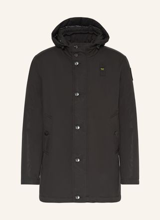 Blauer Daunenparka Chester Mit Abnehmbarer Kapuze schwarz