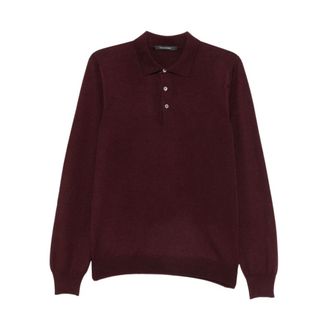 Tagliatore Palmer Polo - Homme - Tops - Rouge - Taille: XL