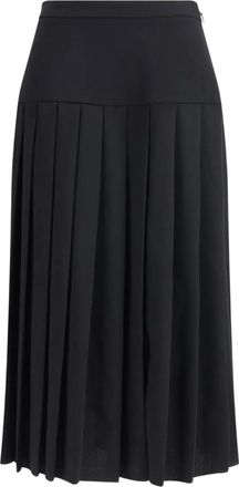 Alessandra Rich Midirock mit Falten - Schwarz