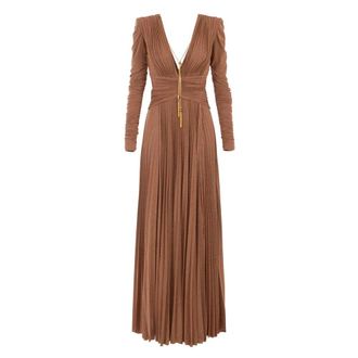 Elisabetta Franchi Damen, Kleider, Braun, LGr&ouml;&szlig;e