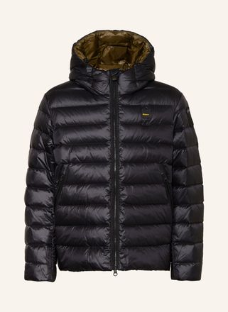 Blauer Daunenjacke schwarz