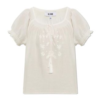 Re/Done Katie Top - - Blouses & Shirts - Damen - Beige - S