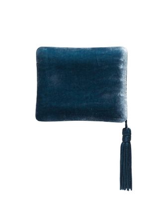 Sophie Bille Brahe Clutch aus Samt - Blau