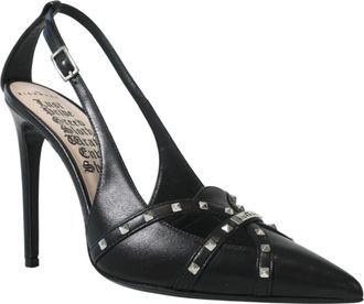 John Richmond Femme, Chaussures, Noir, Taille: 39 1/2 EU D&eacute;collet&eacute; Slingback