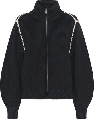 Part Two Part Two Damen Semrapw Strickjacke, Dark Navy/Whitecap Gray Stitch, Small