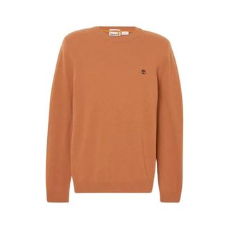 Timberland Homme, Pulls, Orange, Taille: M Pull ras du cou en m&eacute;rinos